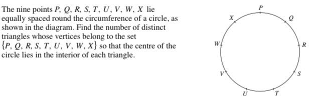 Solved The nine points P,Q,R,S,T,U,V,W,X lie equally spaced | Chegg.com