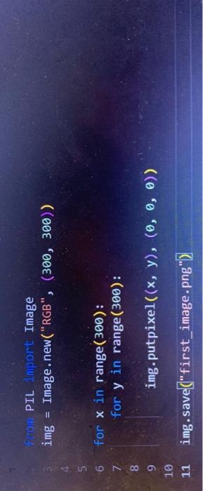 Solved help me to create image on python by doing these | Chegg.com