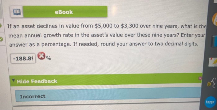 Solved eBook If an asset declines in value from $5,000 to | Chegg.com
