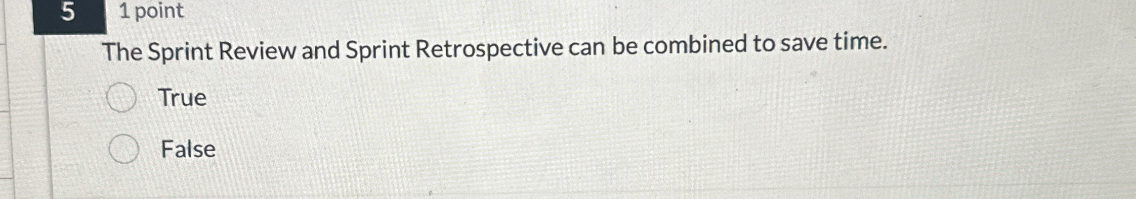 Solved 5,1 ﻿pointThe Sprint Review and Sprint Retrospective | Chegg.com