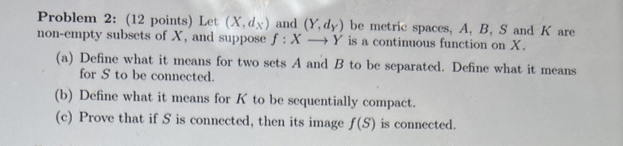Solved Please solve as fast as possible!! Real analysis | Chegg.com
