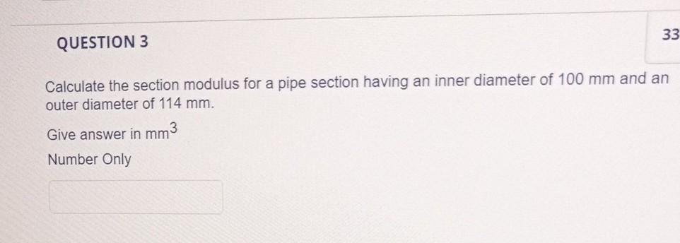 Solved Calculate the section modulus for the cross section | Chegg.com