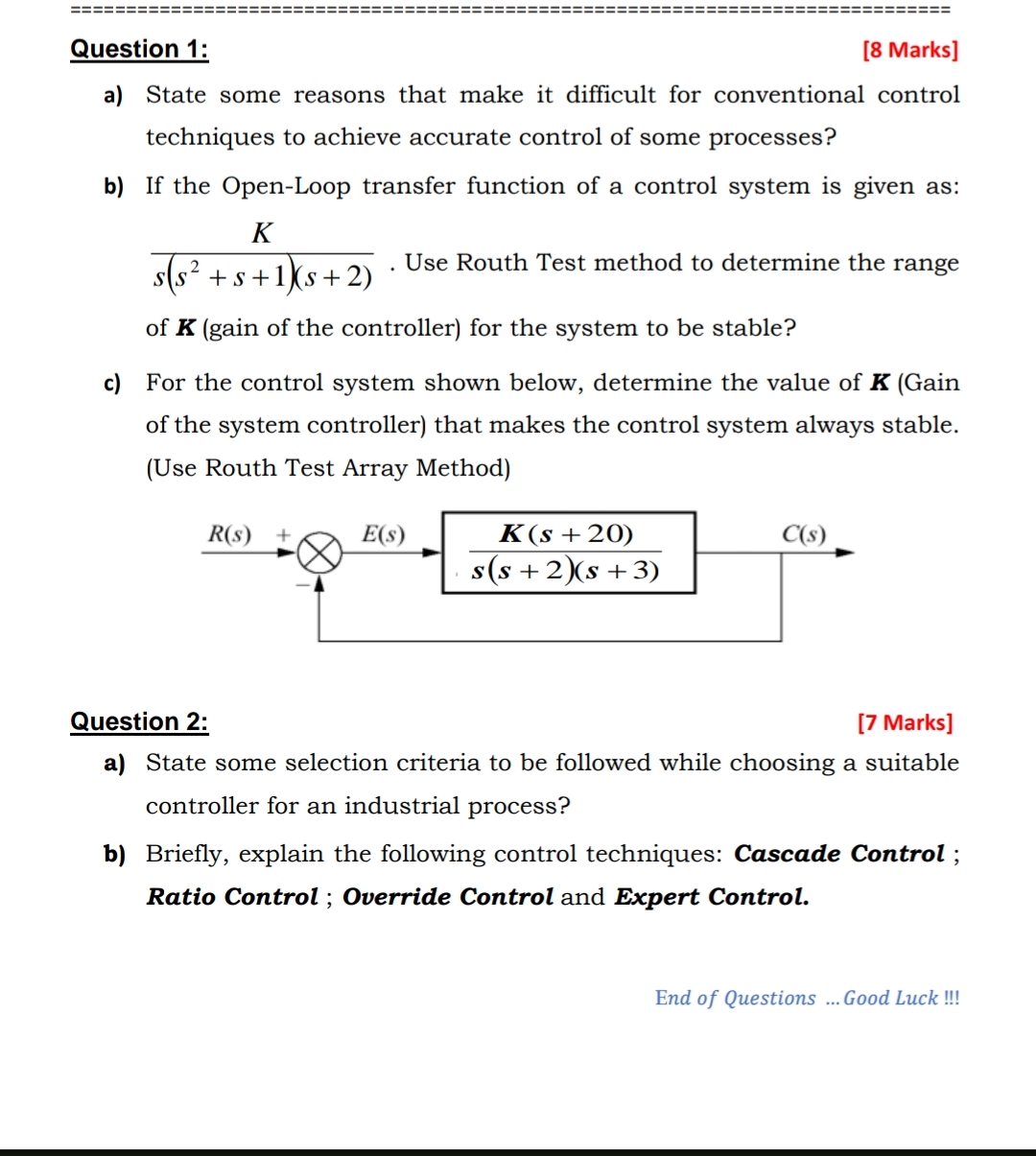 Solved Question 1:[8 ﻿Marks]a) ﻿State some reasons that make | Chegg.com
