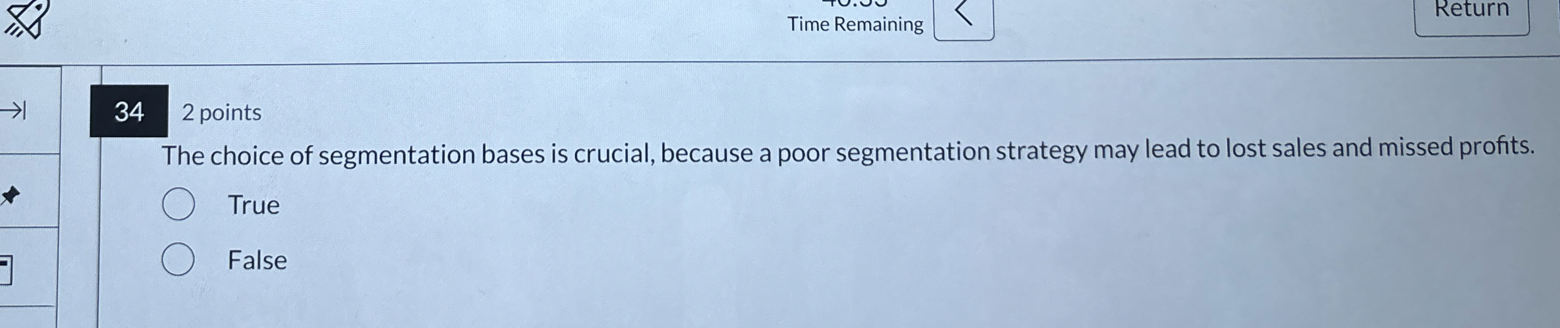 Solved Time RemainingReturn342 ﻿pointsThe choice of | Chegg.com