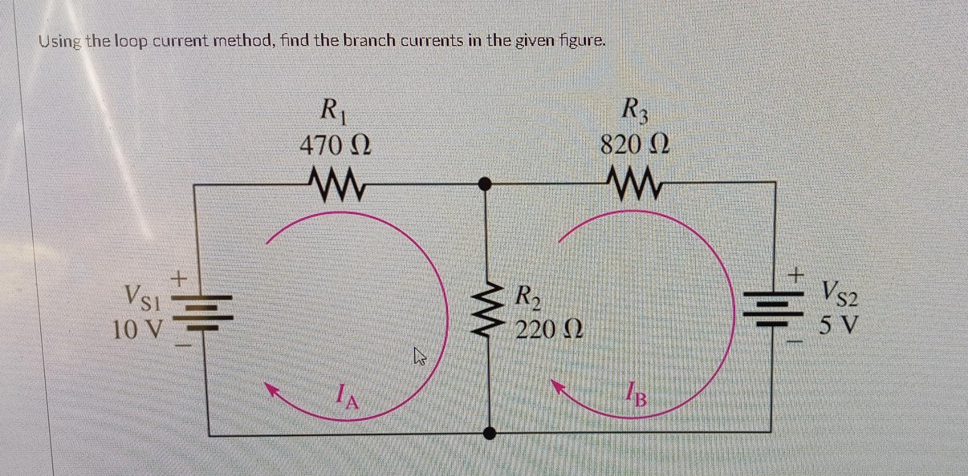Solved Using the loop current method, find the branch | Chegg.com
