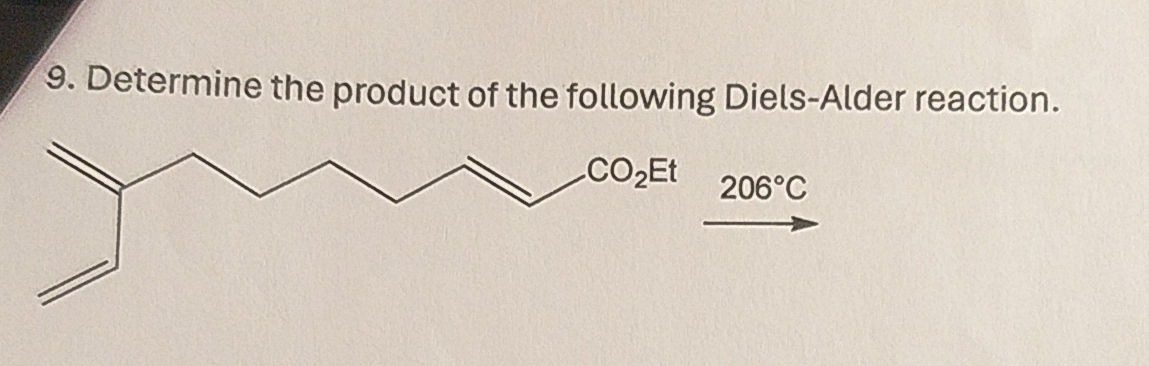 Determine the product of the following Diels-Alder | Chegg.com