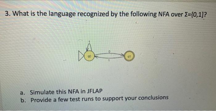 Solved Homework Problems: 1. Consider the following NFA over | Chegg.com