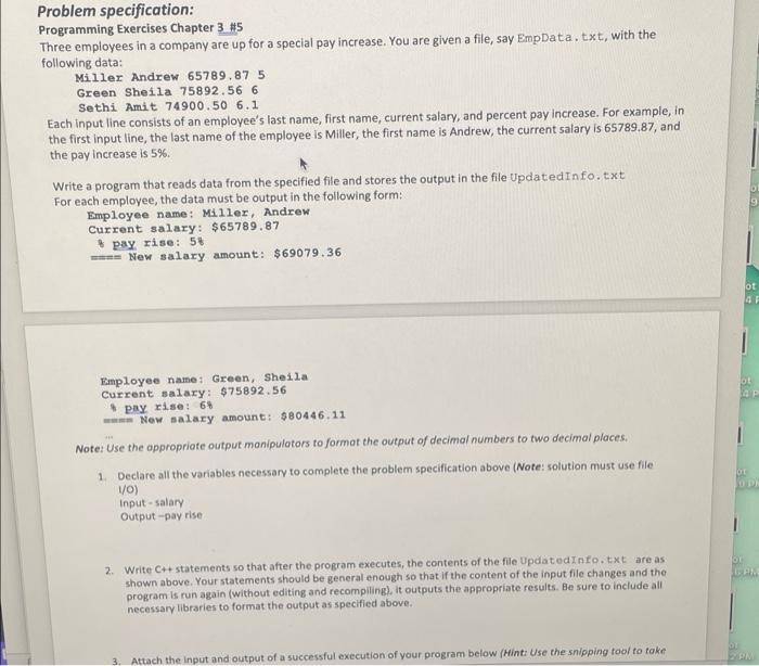 Solved Problem Specification Programming Exercises Chapter 2497