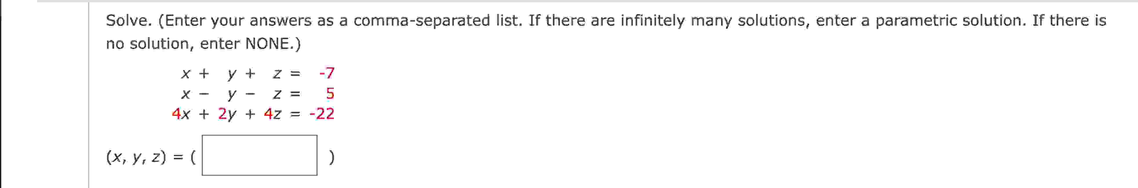 Solved Solve. (Enter your answers as a comma-separated list. | Chegg.com