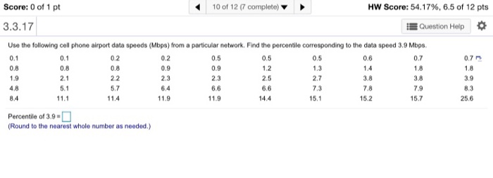 Solved 0.2 02 0.7 Score: 0 of 1 pt 10 of 127 complete) HW | Chegg.com