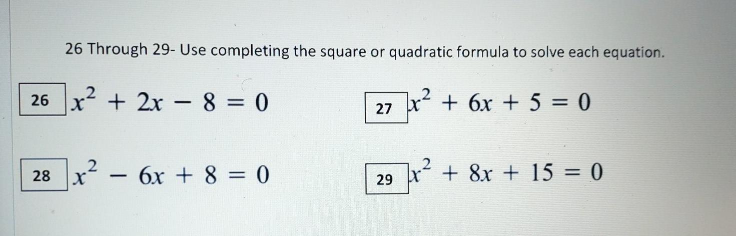 Solved Use completing the square or quadratics formula to | Chegg.com