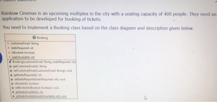 Solved Rainbow Cinemas is an upcoming multiplex in the city | Chegg.com