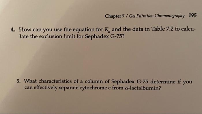 4. How can you use the equation for Kd and the data | Chegg.com