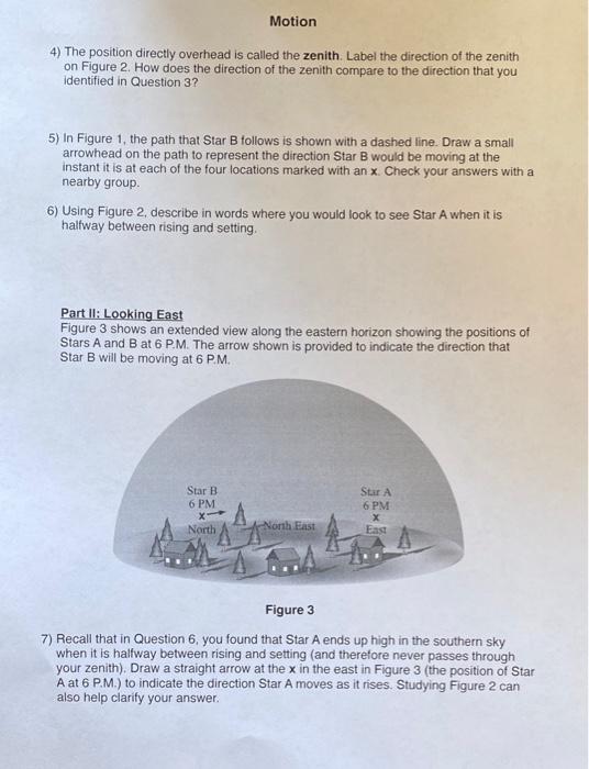 Motion 4) The position directly overhead is called | Chegg.com