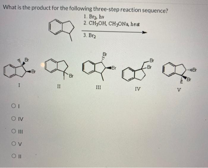 Solved What is the product for the following three-step | Chegg.com