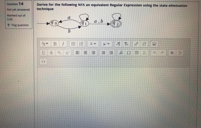 Solved Derive for the following NFA an equivalent Regular | Chegg.com