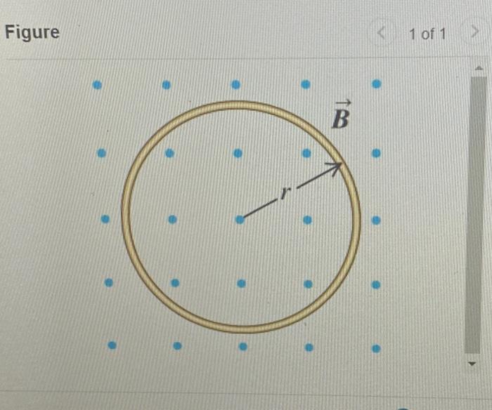 Solved A circular loop of.wire with radius 0.0460 m and | Chegg.com