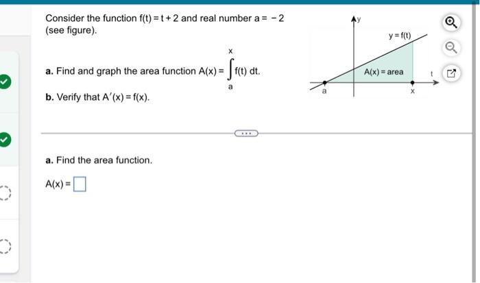 Solved O O Consider the function f(t) = 3t+4 and real number | Chegg.com
