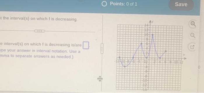 Solved the interval(s) on which f is decreasing. interval(s) | Chegg.com