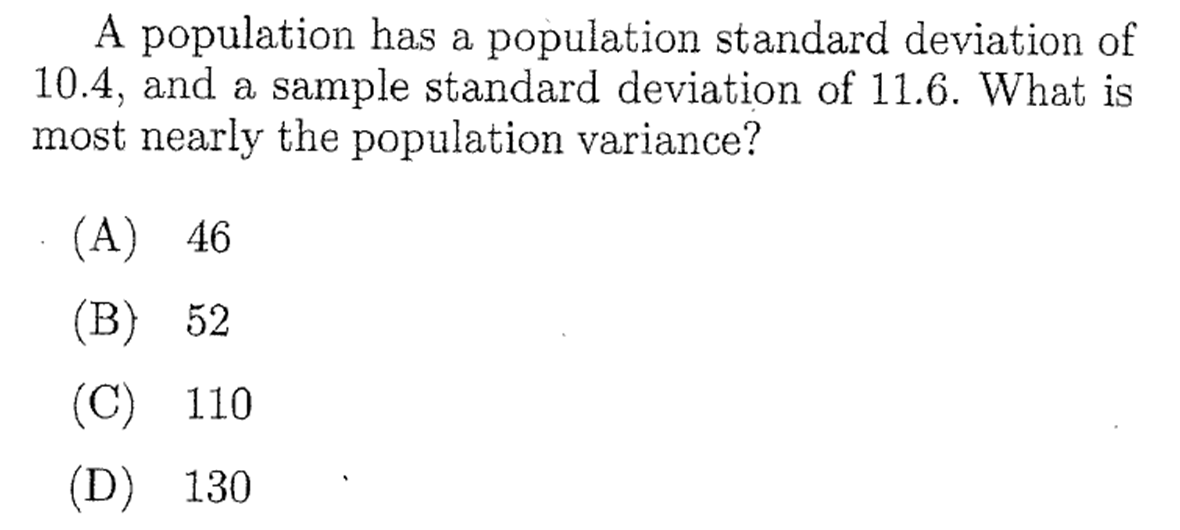 Solved A population has a population standard deviation of | Chegg.com