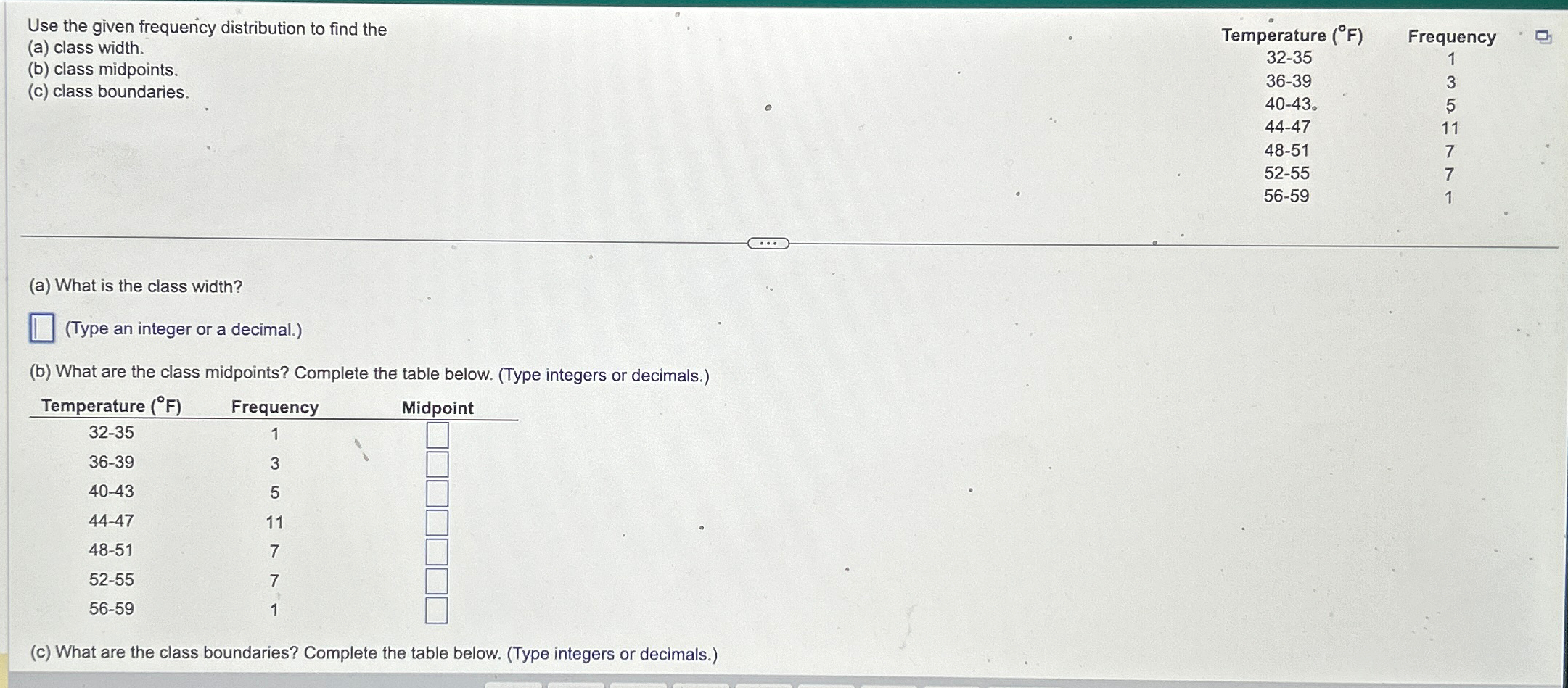 Solved Use the given frequency distribution to find the(a) | Chegg.com