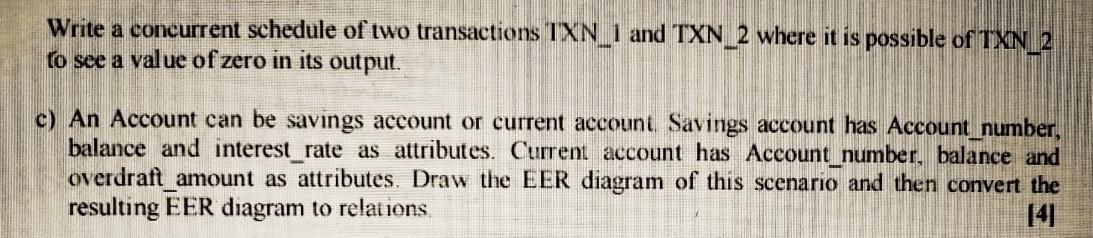 Solved a) Can we have primary index and clustered index on | Chegg.com