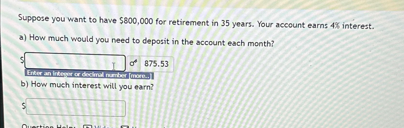 Solved Suppose you want to have $800,000 for retirement in | Chegg.com Solved Suppose you want to have $800,000 for retirement in | Chegg.com