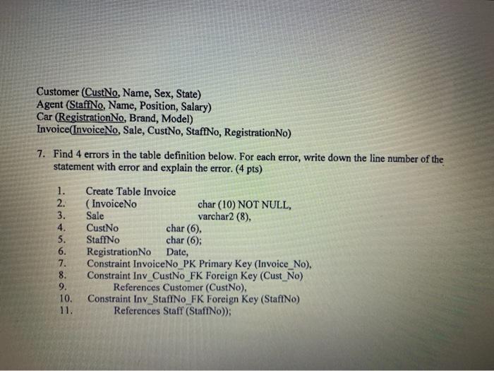 Solved Part B Sql Dmlddl 25 Points Answer All Questions 