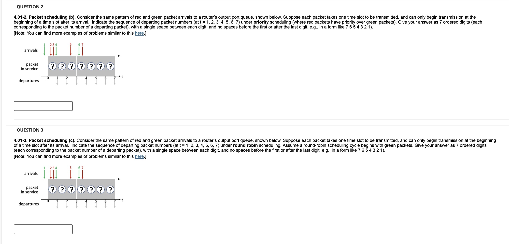 Solved QUESTION 2 ﻿corresponding to the packet number of a | Chegg.com