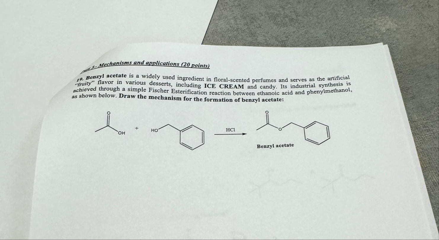 Solved Mechanisms and applications ( 20 ﻿points)19. ﻿Benzyl | Chegg.com