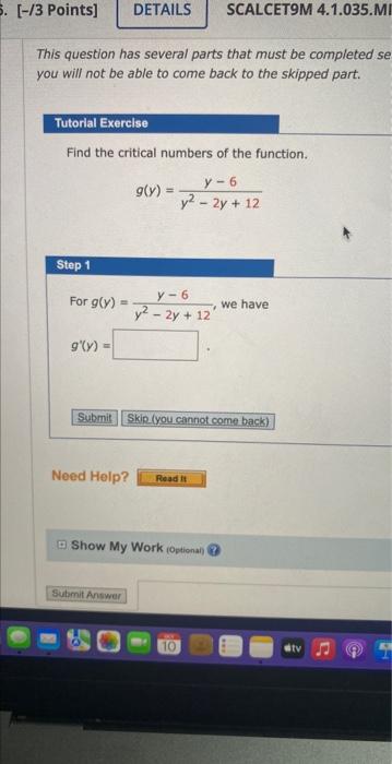 Solved This question has several parts that must be | Chegg.com