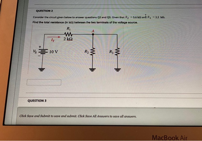 Solved QUESTION 2 Consider the circuit given below to answer | Chegg.com