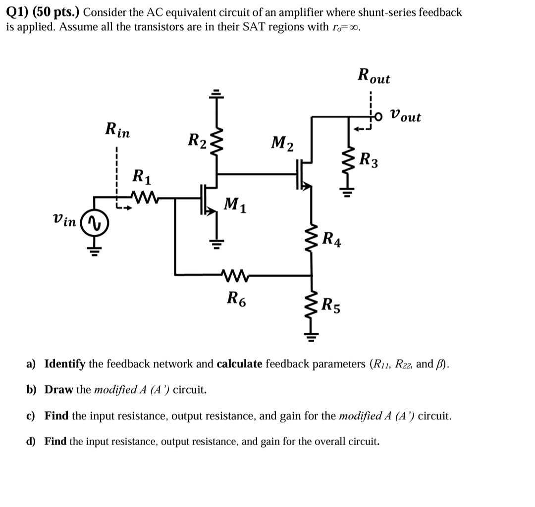 Solved Q1) (50 ﻿pts.) ﻿Consider the AC equivalent circuit of | Chegg.com