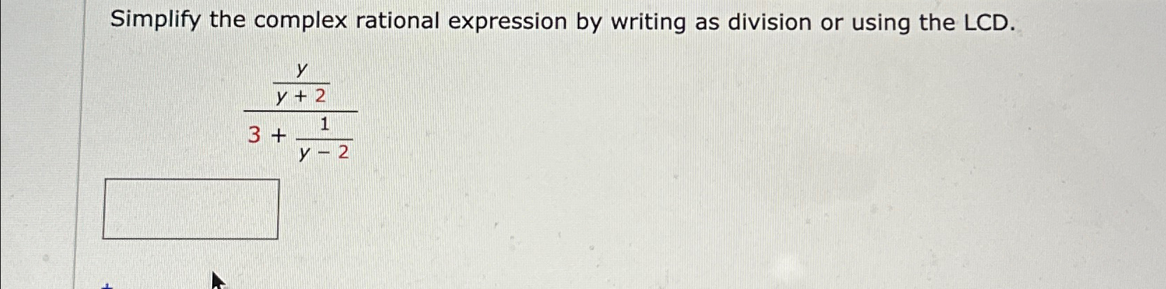 Solved Simplify the complex rational expression by writing | Chegg.com