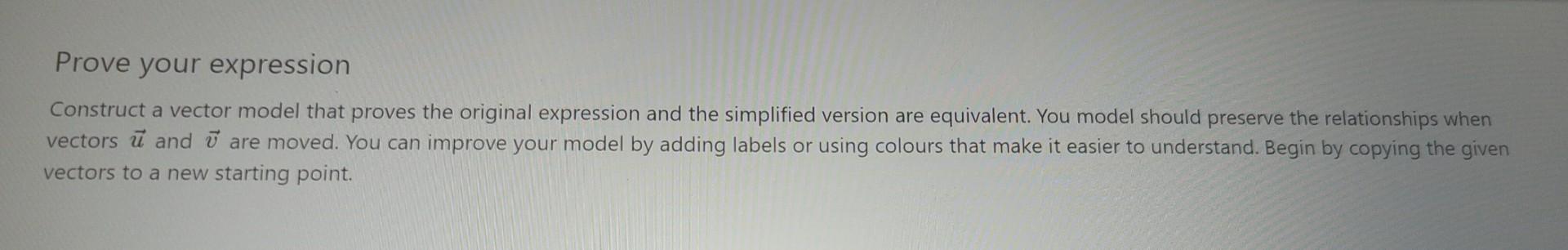 Solved 6.3 Vector Addition Assignment Task 1: Expression to | Chegg.com