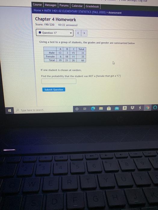 Solved Log Out Course Messages Forums Calendar Gradebook | Chegg.com