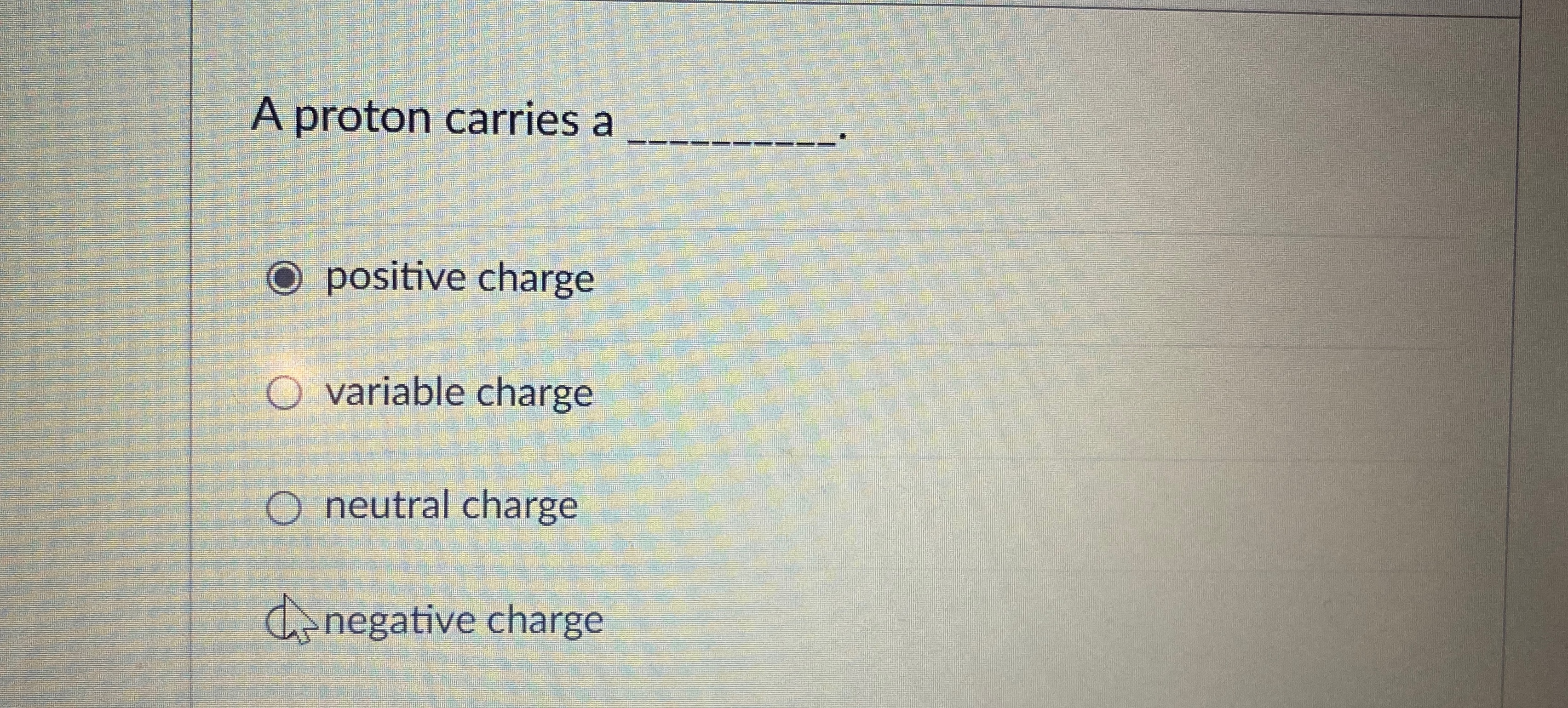 Solved A proton carries a q,positive chargevariable | Chegg.com