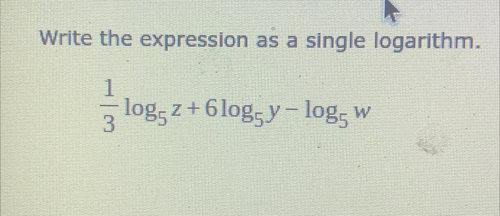 Solved Write the expression as a single | Chegg.com
