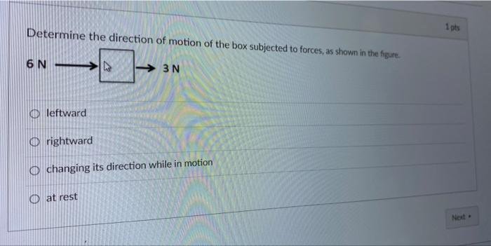 Solved Determine the direction of motion of the box | Chegg.com