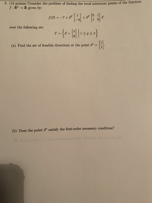 Solved 3. (15 points) Consider the problem of finding the | Chegg.com