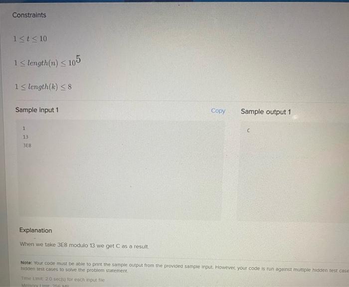 Solved In Python3 The Code Has Multiple Test Cases To Be 0190