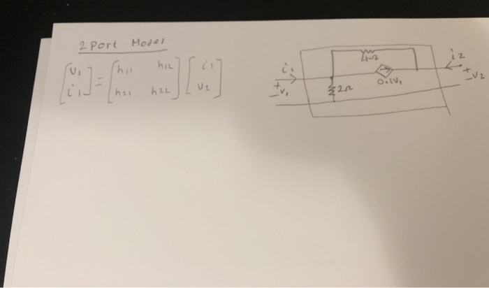 Solved 2 Port Model V 7- This hie] 11 3 2.1 | Chegg.com
