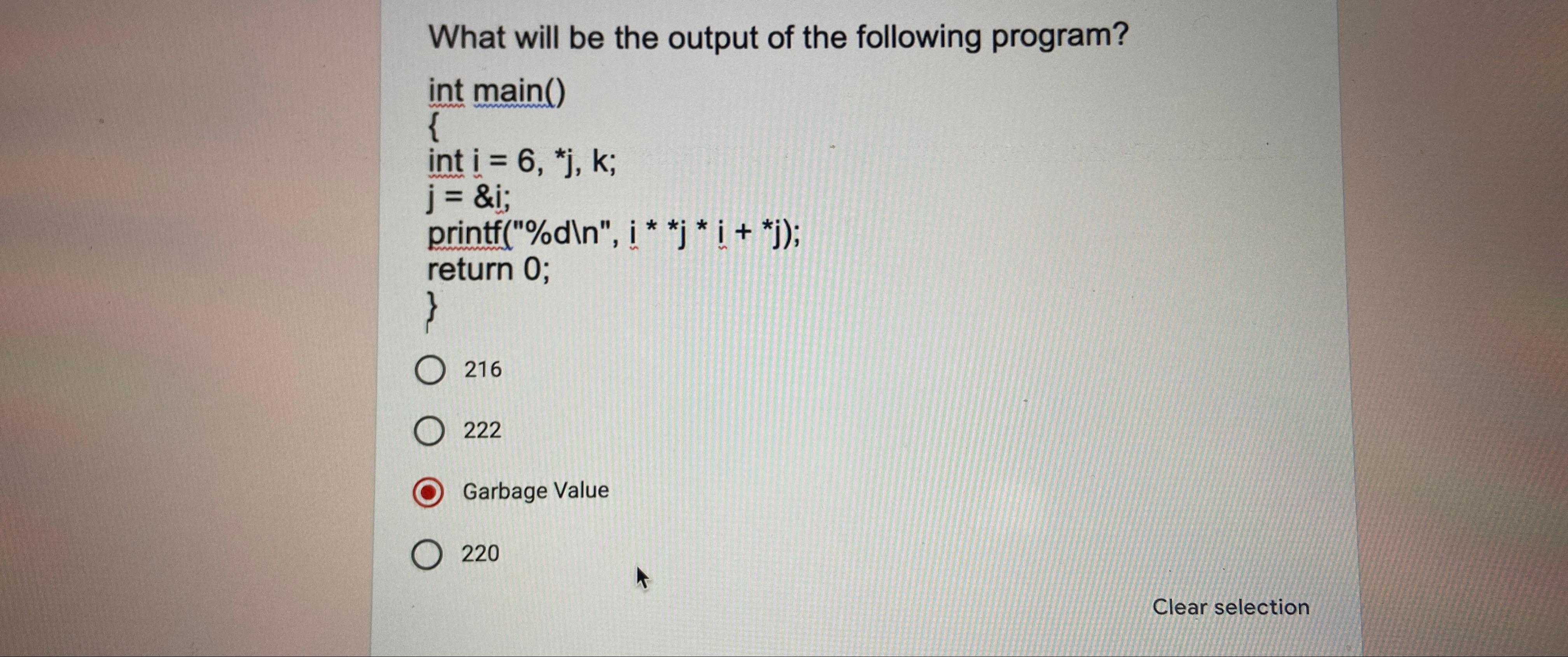 Solved What Will Be The Output Of The Following Programint 4800