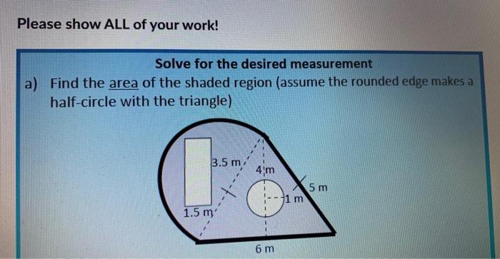 Solved Geometric Formulas Diameter: 2r Radius: 2d | Chegg.com