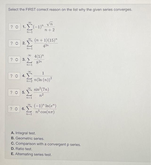 Solved Select the FIRST correct reason on the list why the | Chegg.com