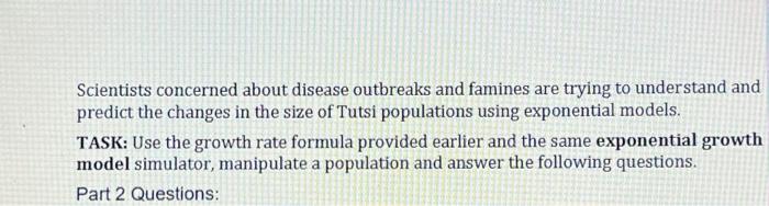 Solved 10. In the simulator, enter your new population | Chegg.com