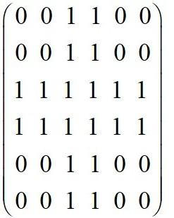 Solved Using the one's and zero's commands create a 6x6 | Chegg.com