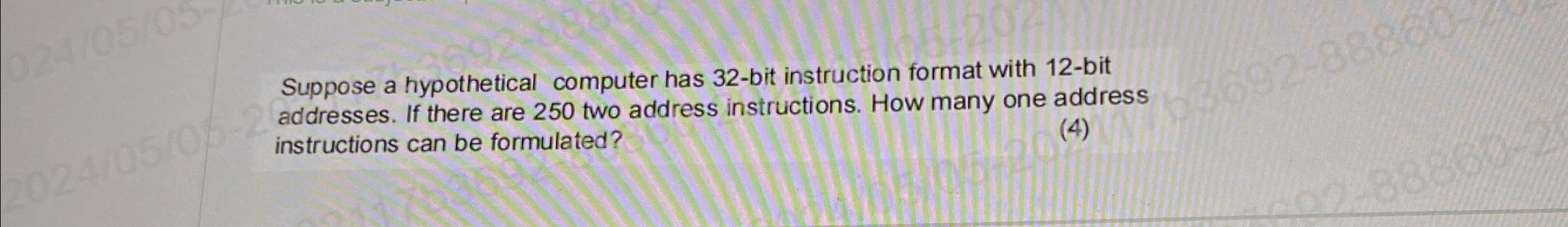 Solved Suppose a hypothetical computer has 32 -bit | Chegg.com