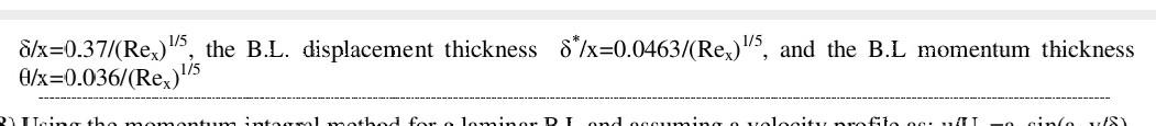 Solved (26) Using the momentum integral method for a laminar | Chegg.com