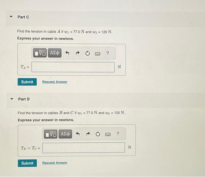 Solved Draw a free-body diagram for the bottom weight. | Chegg.com